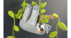 Sculpt an Air Dry Clay Sloth!