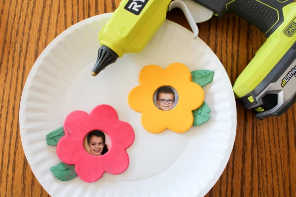 Air Dry Clay Flower Frame Magnets
