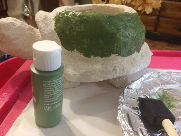 Sculpt a Friendly Turtle Planter with FastMâché Instant Paper Mache